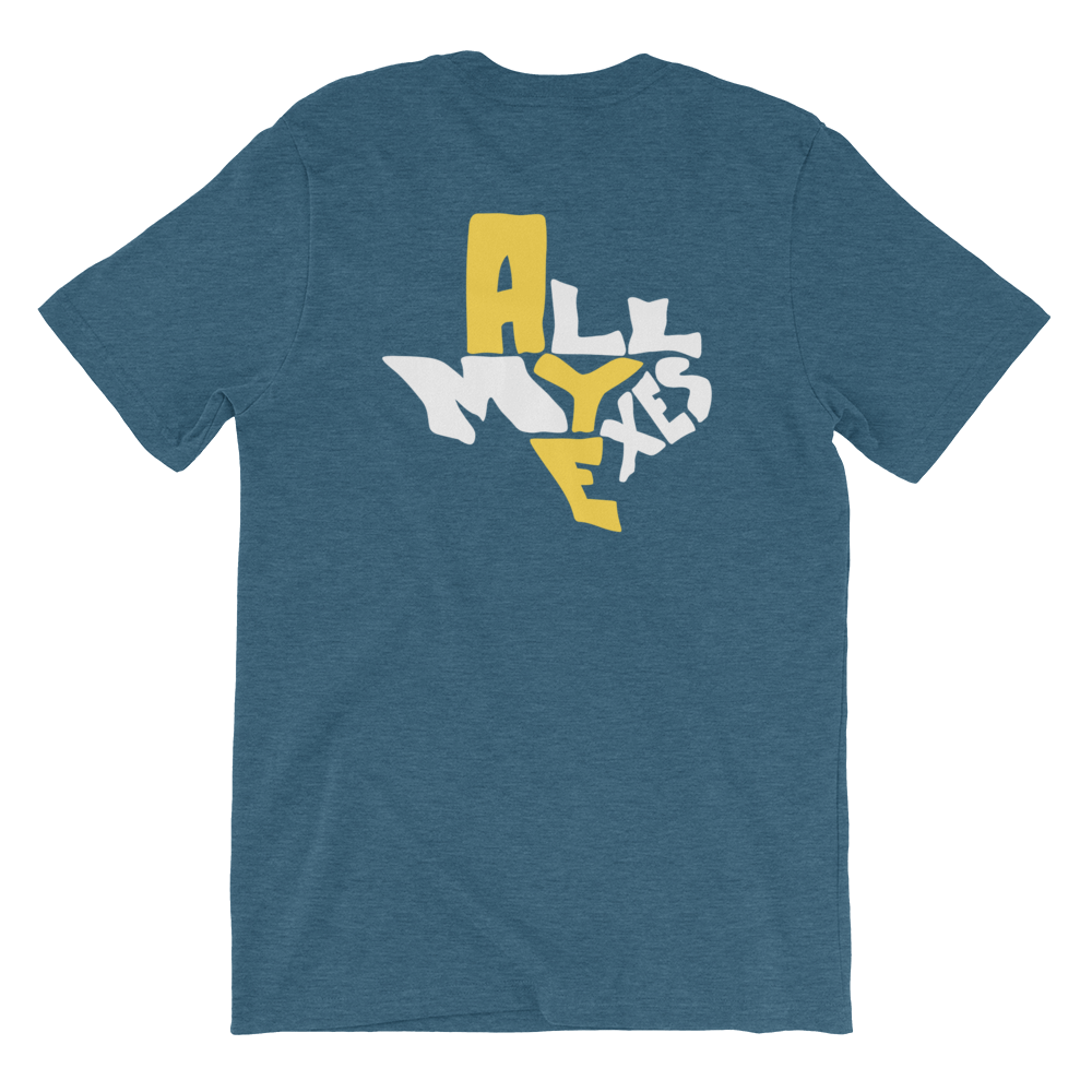 All My Exes In Texas T-Shirt (back print) – Texas Swagger